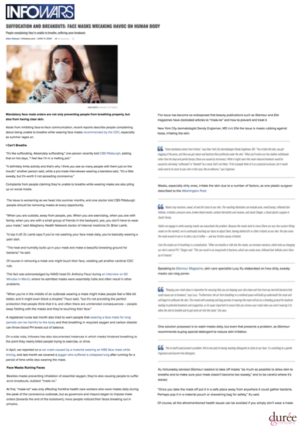 Infowars – Suffocation And Breakouts: Face Masks Wreaking Havoc On ...